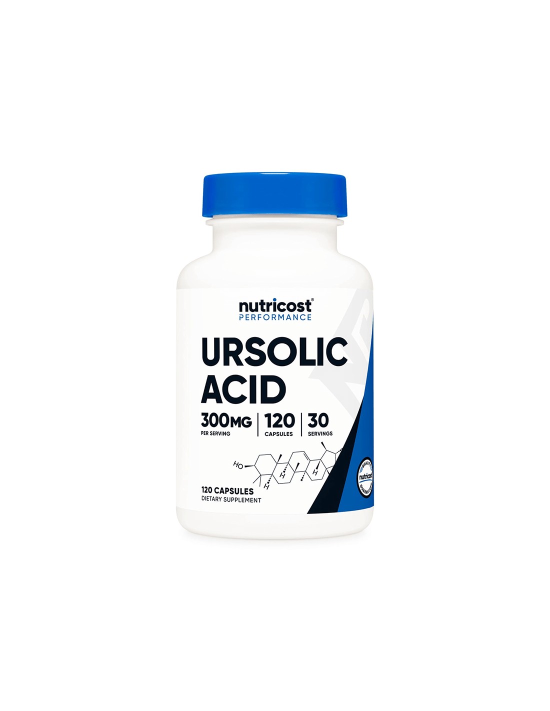 Мускулна функция - Урсолова киселина (Ursolic Acid), 120 капсули Nutricost