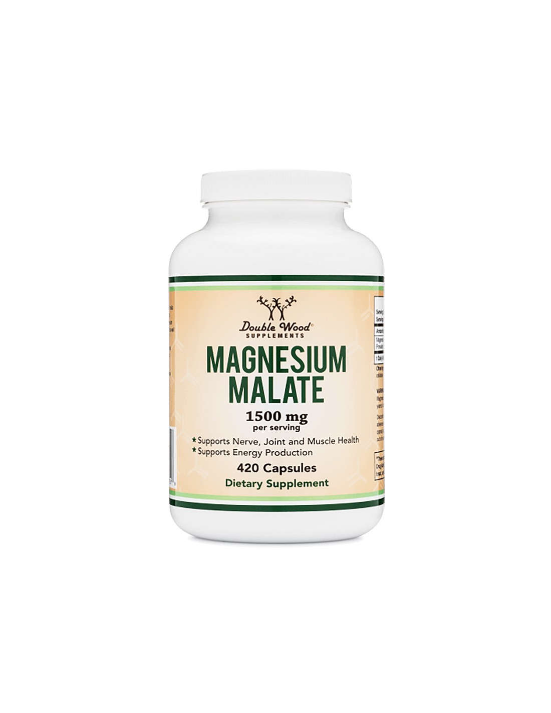Magnesium malate/ Магнезий малат, 420 капсули Double Wood