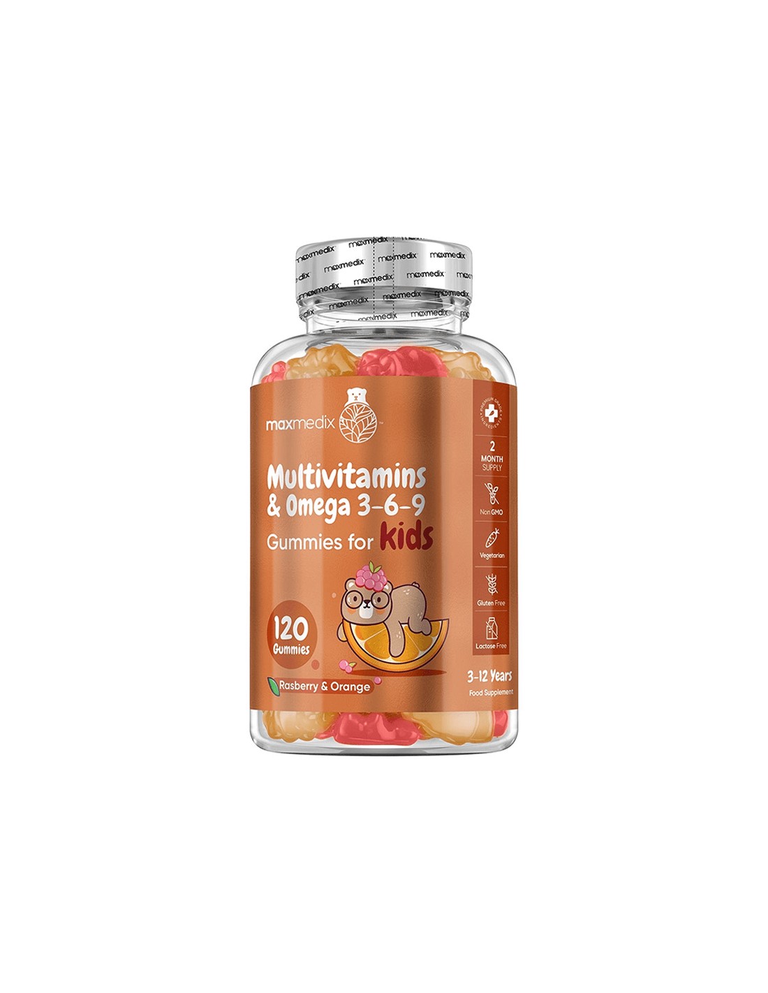 Мултивитамини + Омега 3-6-9 (формула за деца), 120 желирани таблетки